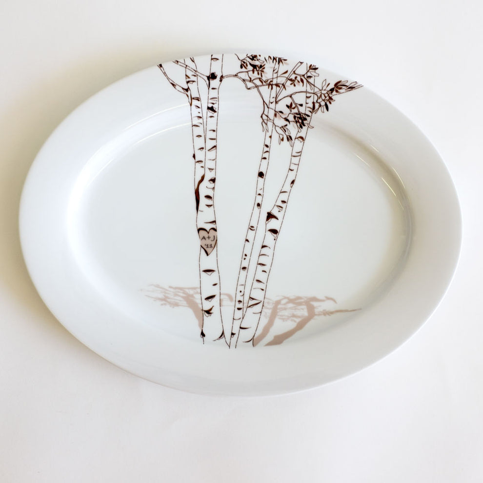 Rust Designs Personalized Birch Dessert Plates Set of 4 – rust designs